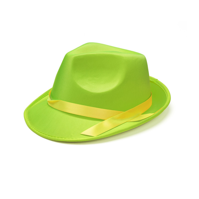 Chapeau vert fluo