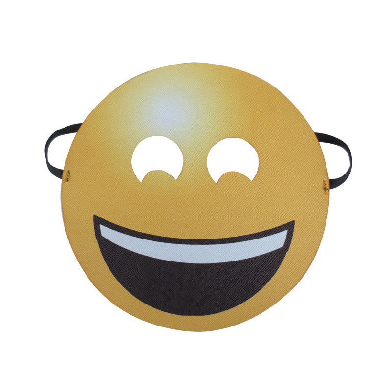 Masque Smiley "Rire" jaune adulte