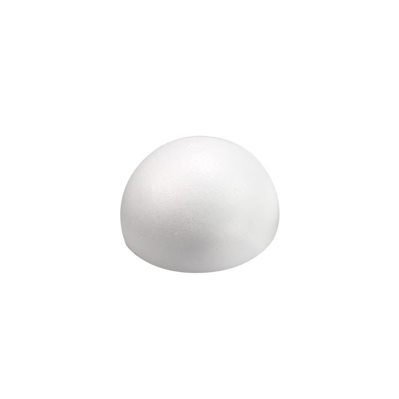 Demi sphère polystyrène PM blanc 15 cm