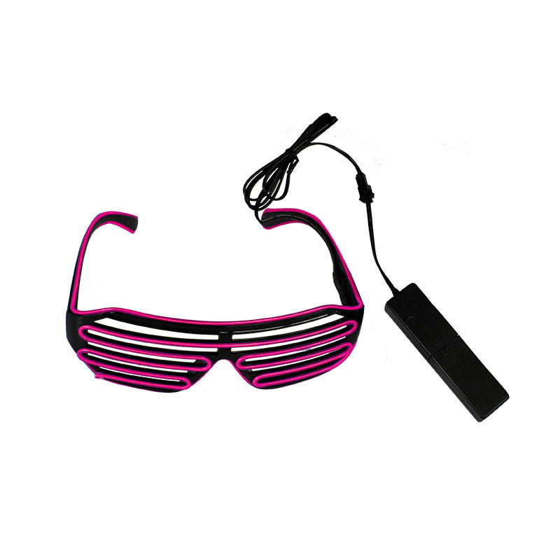 Lunettes lumineuses roses 15 x 2,5 cm