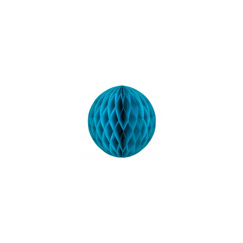 Boule alvéolée ballon turquoise 25 cm