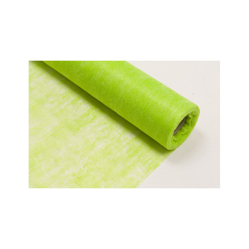 Chemin de table intissé vert 29 cm x 10 m