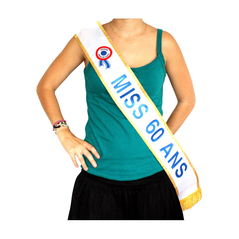 Echarpe Miss 60 ans