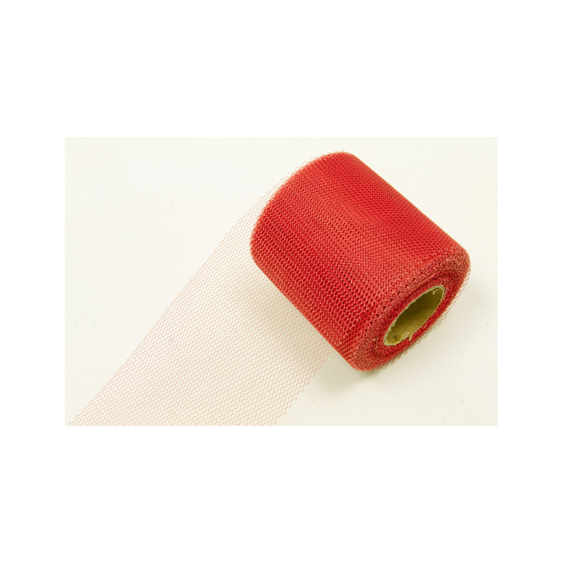 Rouleau de tulle rouge 20 mètres