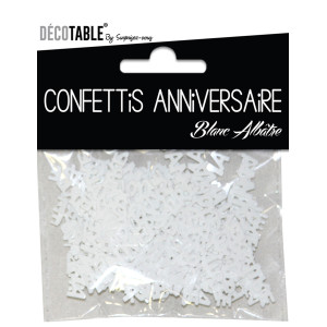 Confettis Joyeux Anniversaire argent