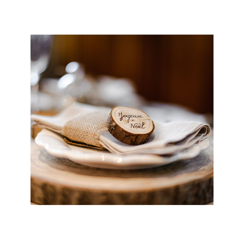 10 Mini rondins de bois naturel 5 cm