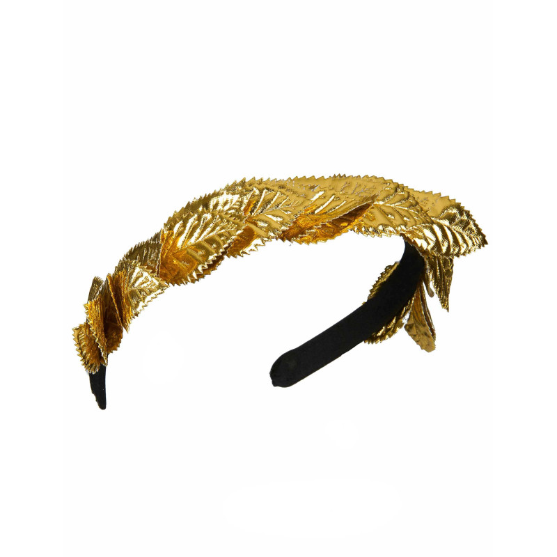 Bandeau couronne de laurier dorée adulte