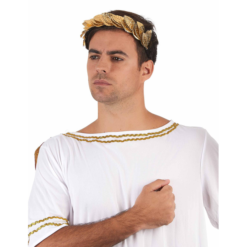 Bandeau couronne de laurier dorée adulte