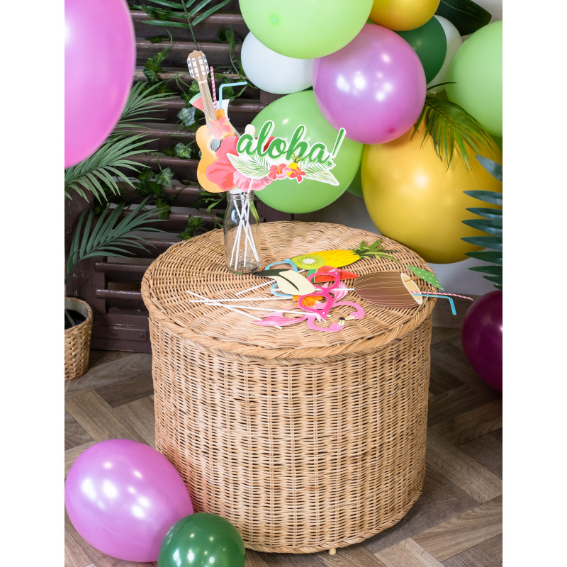 Kit photobooth Hawaï 10 pièces