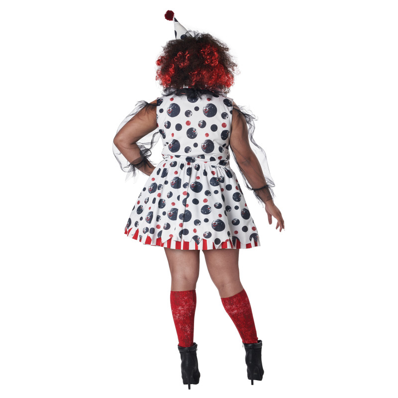 Déguisement clown psycho robe grande taille femme