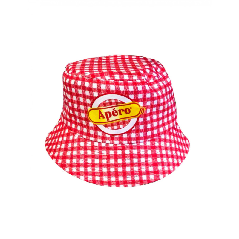 Bob Apéro rouge à carreaux pour adulte