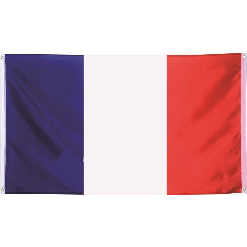 Drapeau France avec oeillets - 90 x 150 cm