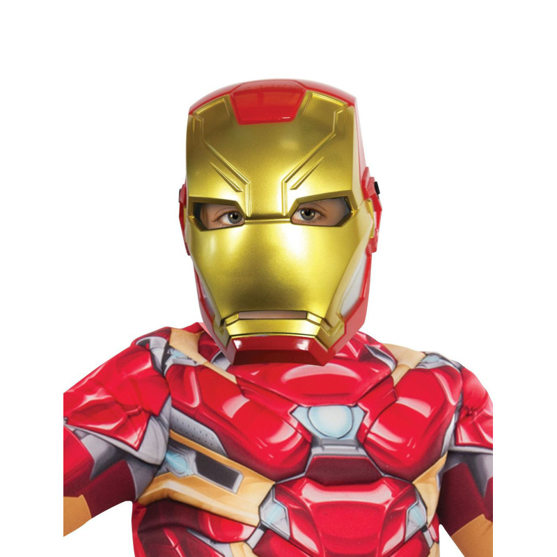 Demi Masque Plastique Iron Man Enfant
