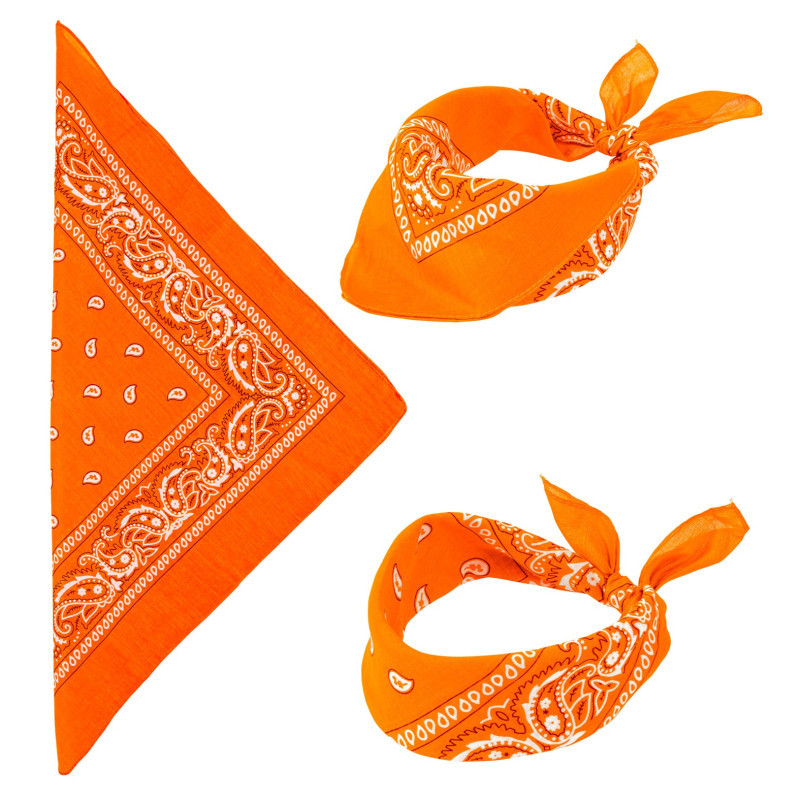 Bandana Orange - Éclat et Versatilité pour Votre Style