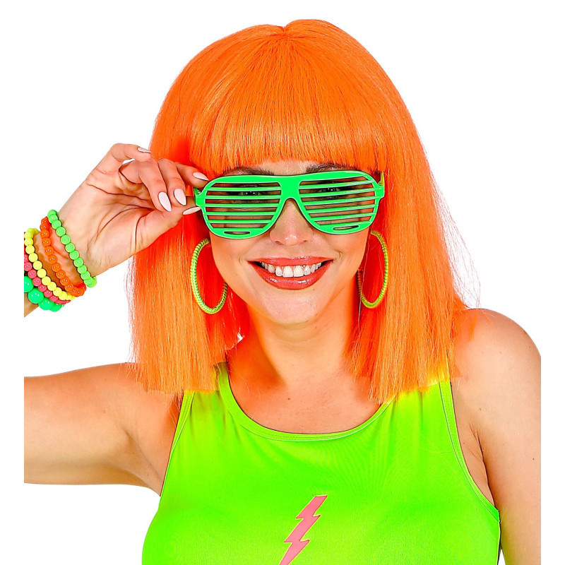 Lunettes à Obturateur Vert Fluo - L'Accessoire Festif