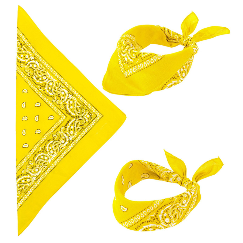 Bandana Jaune - Un Accessoire de Mode Lumineux pour Tous les Styles