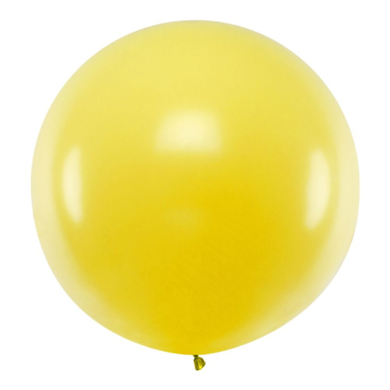Ballon Géant Rond Jaune 1 Mètre - Éclat Solaire