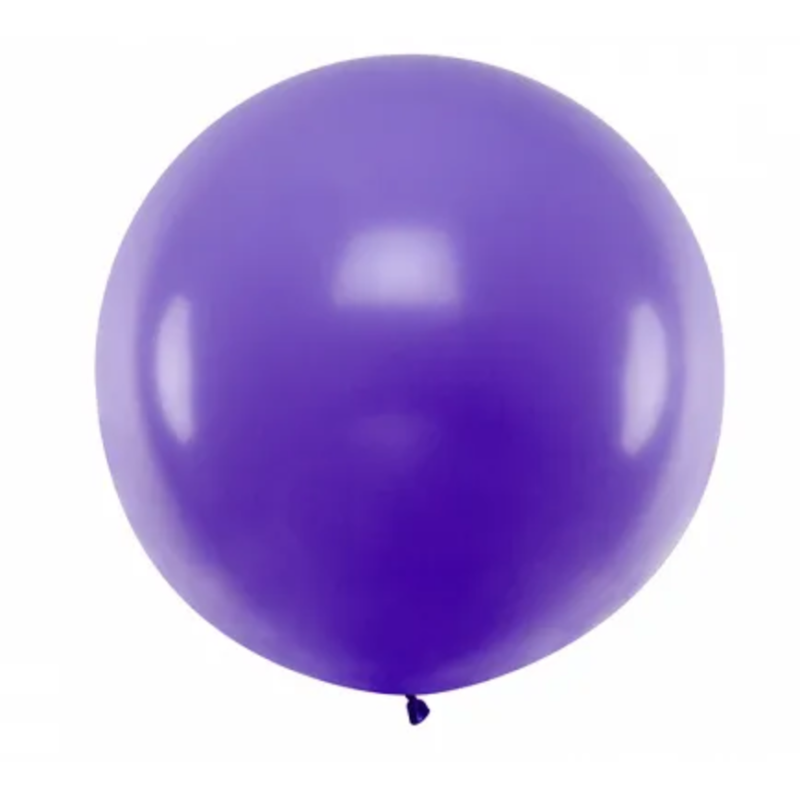 Ballon Géant Rond Violet Lavande 1 Mètre - Décoration Subtile