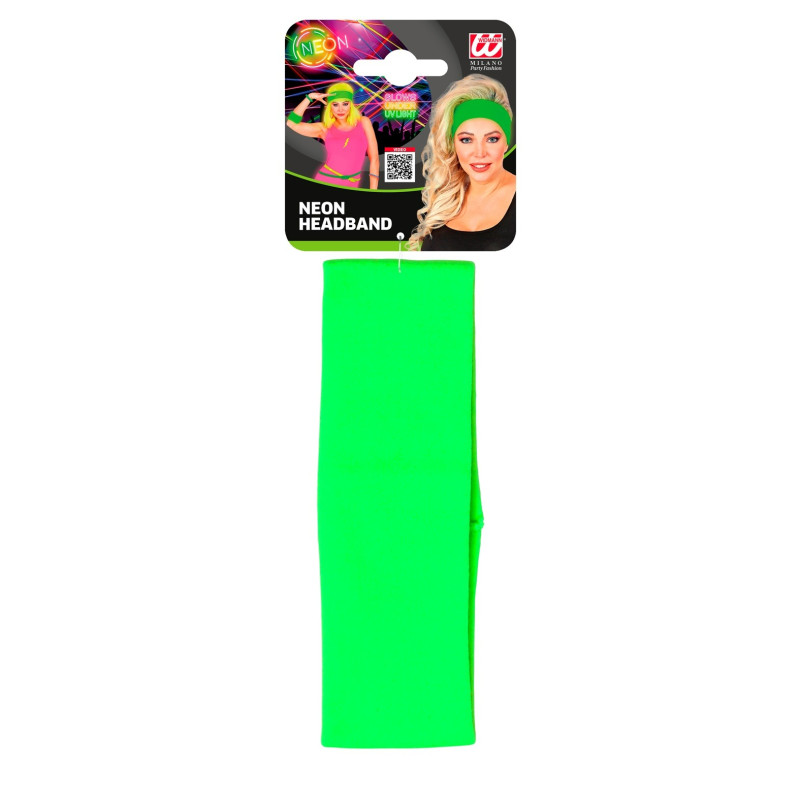 Bandeau Rétro Vert Fluo - Apportez une Explosion de Couleur à Votre Look